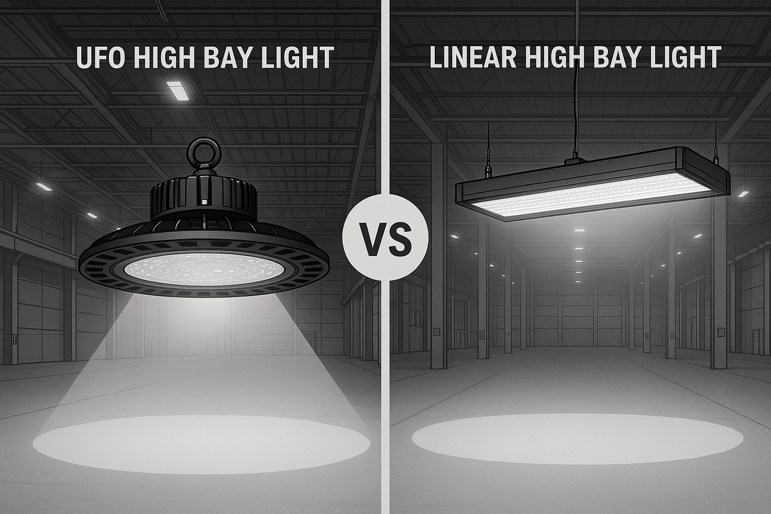 UFO vs. Linear High Bay Lights: Choosing the Right Lighting Solution